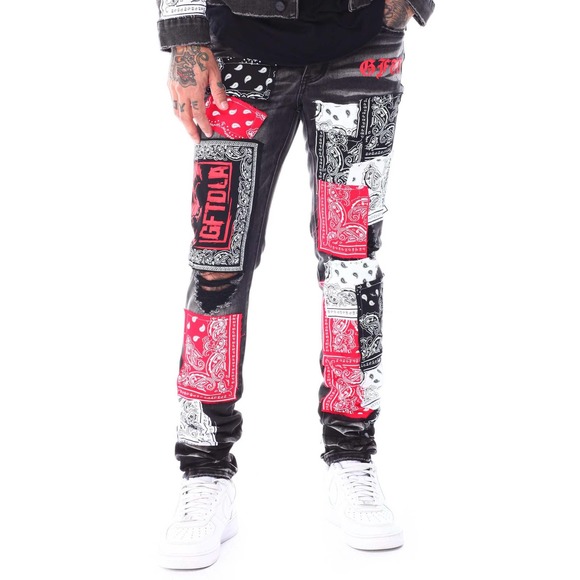 GFTD LA | Jeans | Gftd La Los Angeles Mens Adrian Skinny Fit Paisley ...